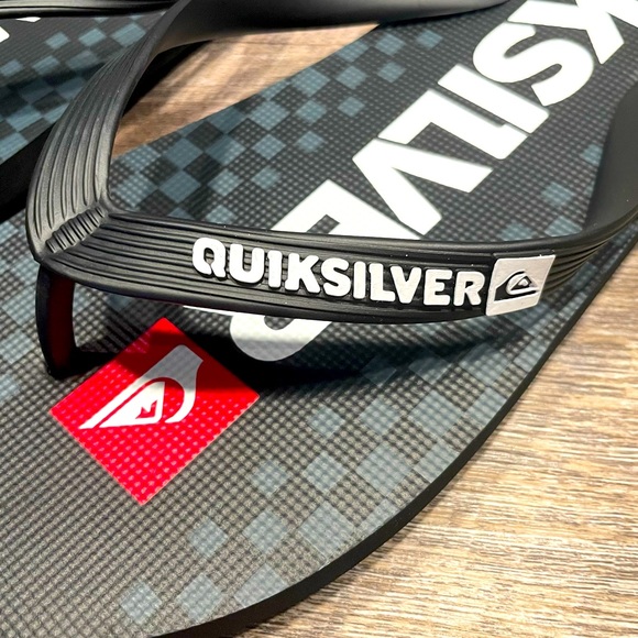 Quiksilver | Shoes | Quicksilver Flip Flops Black Mens Nwt | Poshmark